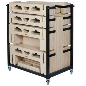 Portable School Stage with Trolley (Easy-To-Assemble) | StackaStage